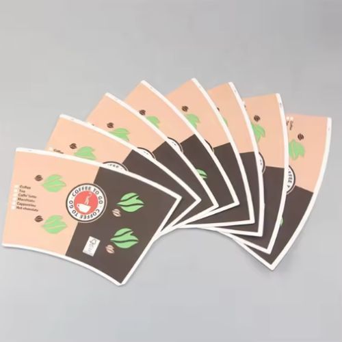 Quality Eco-Friendly Custom Design Printed 6~12oz Single PLA PE Coated Paper Cup Fan Raw Materials for sale