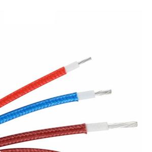 Quality UL3068 Certified 300V Rated Voltage 305m/roll Silicone Fiberglass Braided Wire for sale