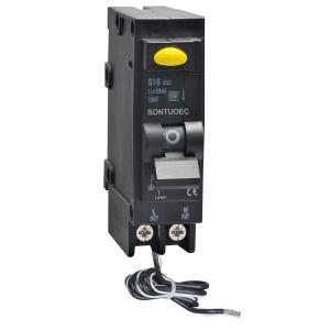 Quality 10KA Insert Type RCBO Circuit Breaker Single Phase 1P+N IEC61009 Up 40A Black for sale