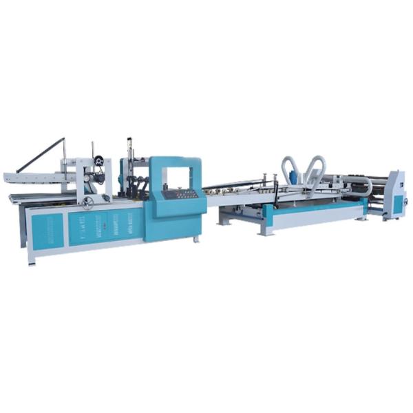 Quality ISO Auto Folder Gluer Machine , 4 6 Corner Corrugated Box Folding Machine for sale