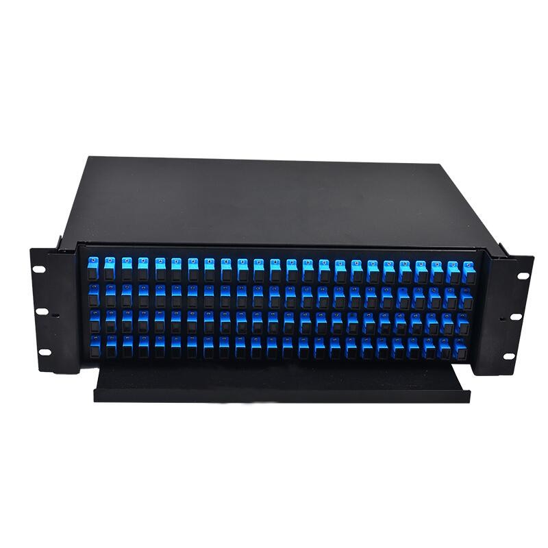 Quality 3u 3ru 19" ODF 96 Fiber Optic Rack Mounted Enclosure Drawer Type Patch Panel for sale