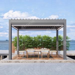 Quality Modern Hand Crank Light Duty Aluminium Pergola , Powder Coated Lightweight for sale