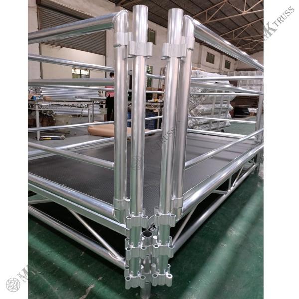 Quality 18mm Plywood or 18mm Tempered Glass Triangle Portable Stage Platform for Truss for sale