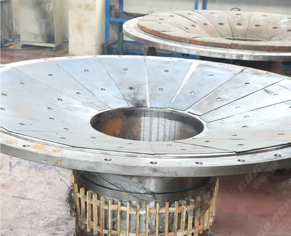 Quality Cast Steel Ball Mill End Cover With Large R Rounded Corners CITIC HIC Machine for sale