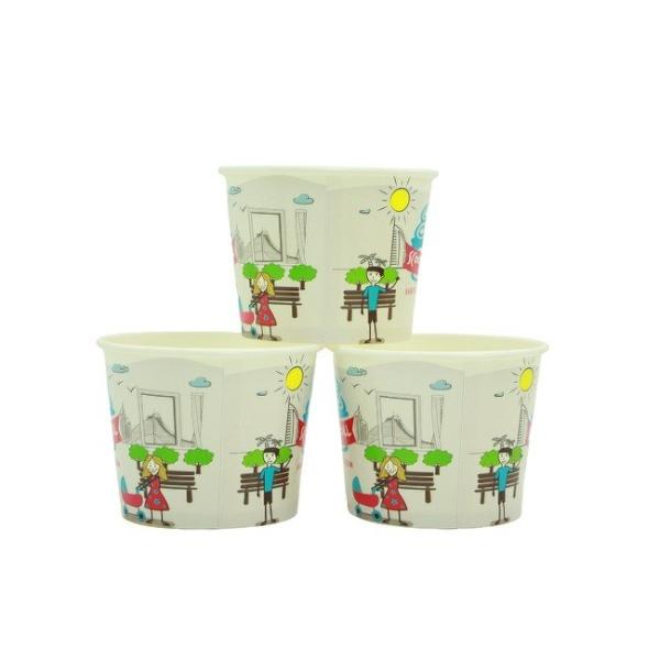 Quality 12 Oz Eco Friendly Ice Cream Cups Paper Ice Cream Bowls With Printed for sale