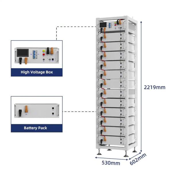 Quality High Voltage Rack Battery Solar Battery Energy Storage System Container for sale