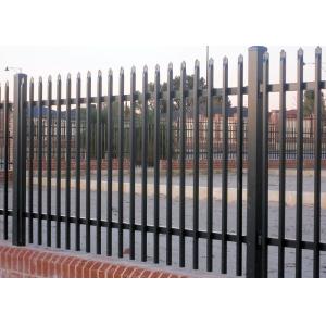 Quality CE 2 Rails 7ft High Steel Tubular Fencing With Powder Coated for sale