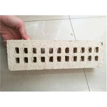 Quality Pure White Multi Holes Perforated Clay Bricks Anti - Freeze 35% Void Ratio for sale