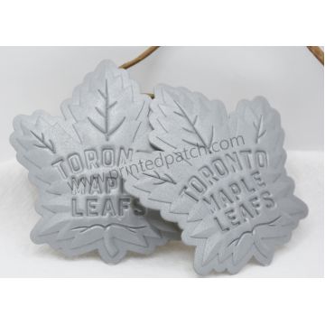 Quality Leaf Shape 8C 3M Reflective Labels Embossed TPU Patches Customized for sale
