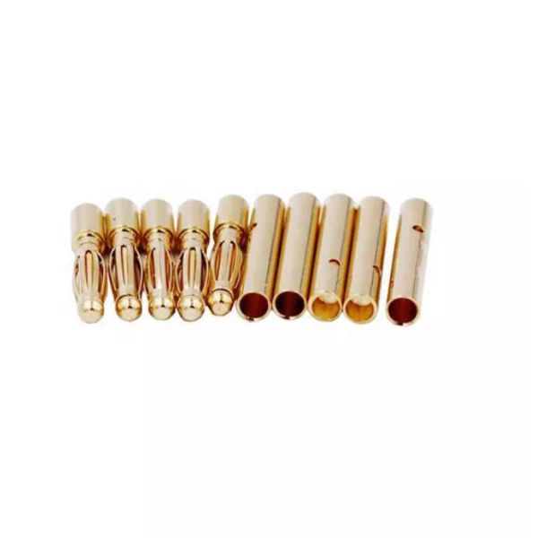Banana Plug Connectors - 3mm Gold Bullet Banana Plug Connectors 80A/60A ...
