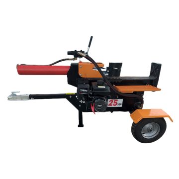 Quality 25T Gasoline Firewood Processor Vertical Log Splitter for Quick Firewood Log for sale
