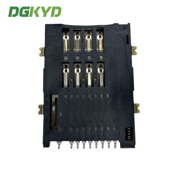 Quality SIM Card Holder PUSH 8P+1P Pillarless Telephone Card Holder TF SIM CONNECTOR for sale
