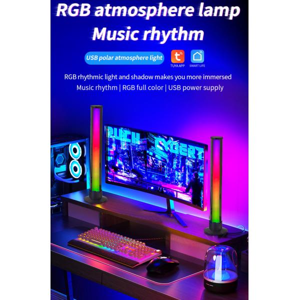 Quality 35mm Music Ambient Night Light 5050 Voice Control Rhythm Table Lamp for sale
