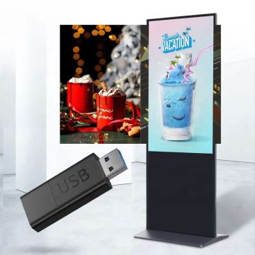 Quality 49 Inch Vertical Digital Advertising Machine Capacitive Touch Screen for sale