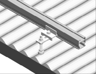 Quality Hooks And Hanger Bolts Solar Panel Kits Aluminum Rooftop Mounting Systems Unique for sale