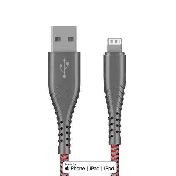Quality MFI Certified Nylon Braided USB Charging Cable Customized Logo For Iphone Apple for sale