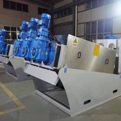Quality Low Speed Automatic Multi Disc Screw Press Sludge Dewatering Screw Press for sale