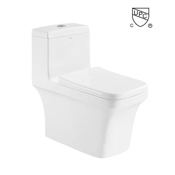 Quality Soft Closed single piece water closet Ceramic Siphonic Flushing for sale