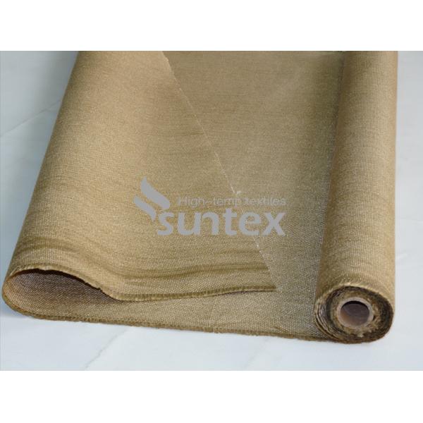 Quality Abrasion Resistant Vermiculite Coated Fiberglass Fabric For Removable Insulation for sale