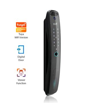 Quality Face Fingerprint and Password IC Card Smart Wireless Door Lock with TUYA/TT Lock for sale