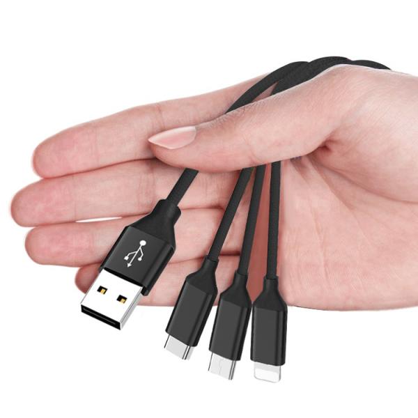 Quality Durable 3 In 1 Multifunctional USB Cable OD 3.5mm for sale