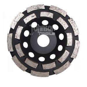 Quality Double Row Diamond Grinding Wheel For Fast Grinding Mid Hard Concrete for sale