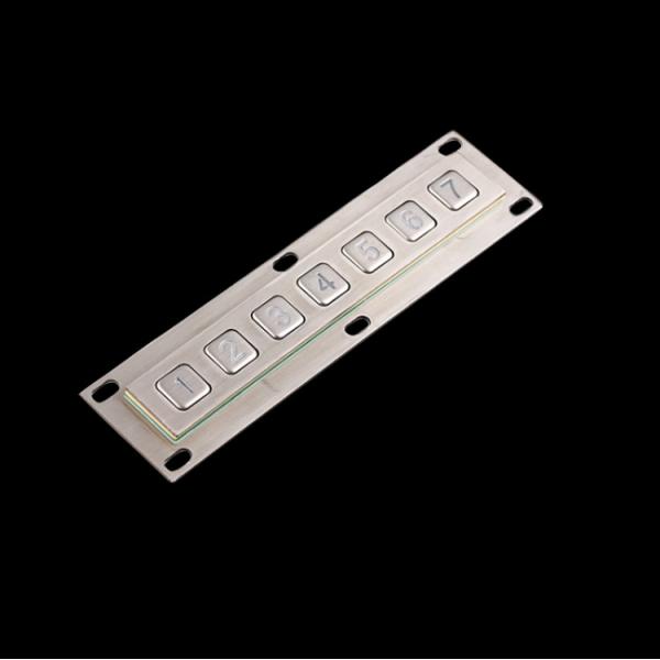 Quality 7 Buttons Backlit Numeric Keypad For Access Control Side Key Type for sale
