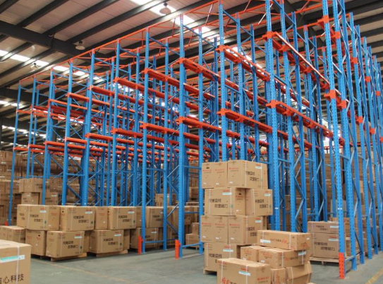 Quality Powder Coated Drive In Heavy Duty Warehouse Shelving High Density Pallet Rack 2-8 Levels for sale
