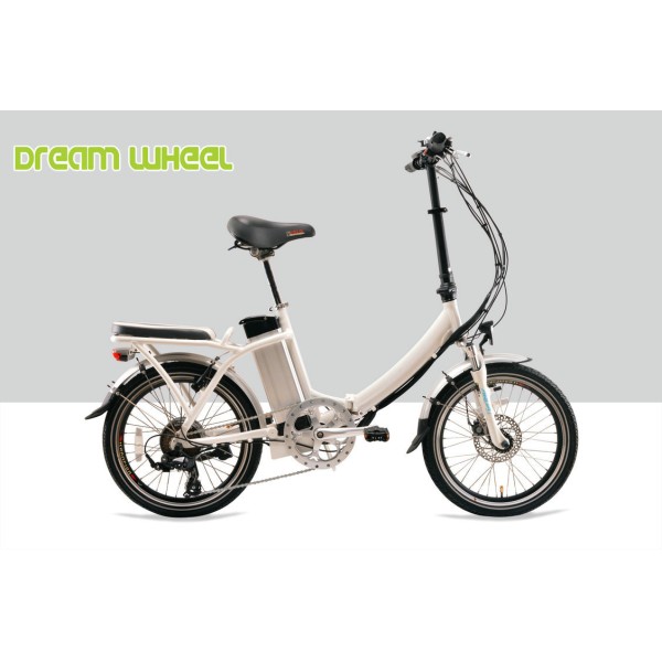 Quality Full Size Electric Folding Bike For Adults , Lightweight Folding Ebikes 21.5kgs for sale