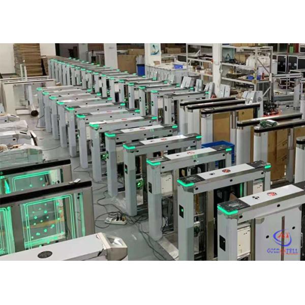 Quality Stainless Steel Rectangular Security Turnstile Gate Bi Directional For Indoor / for sale