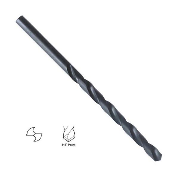 Quality DIN340 Long HSS Drill Bits Black Oxide Fully Ground Metal for sale