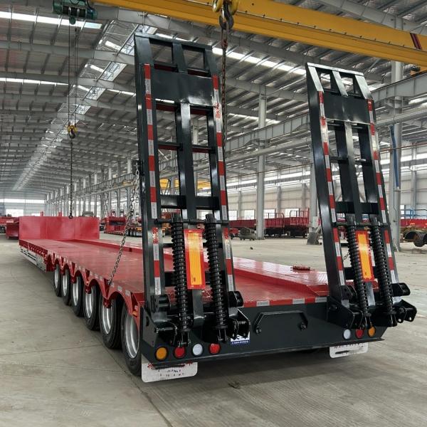 Quality Flatbed 3 Axles 40FT Container Semi Trailer for Container Transportation for sale