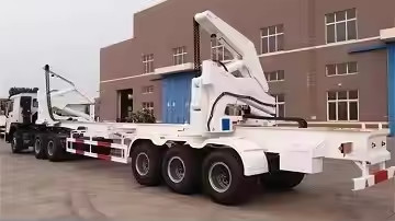 Quality CIMC High Strength Steel 3-Axle Container Side Lifter Loader Trailers for sale