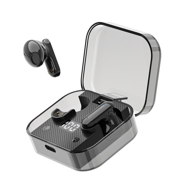 Quality Wireless Music Gaming Headset with Digital Display and Transparent Case Low Latency 2024 for sale