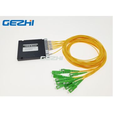 Quality SC APC Connector 1610nm 8 CH Coarse WDM Mux Demux Module for sale