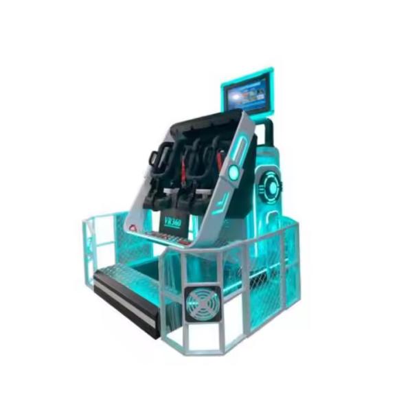 Quality Customize 9D VR Roller Coaster Simulator VR 360 Game Machine With VR Movement Platform GTX1050Ti 4GB Ram Customizable Plug Type for sale