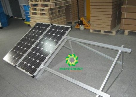 Quality Light Weight PV Flat Roof Solar Mounting System With 3pcs Solar Panels for sale
