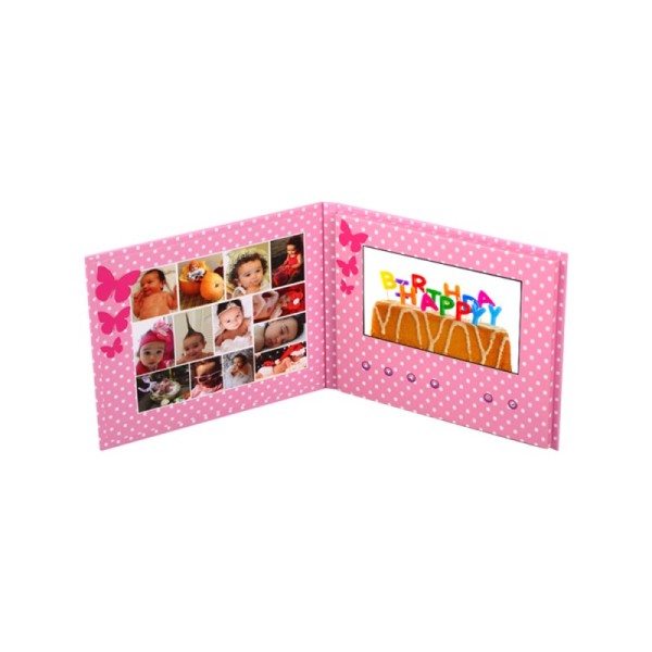 Quality 7 inch LCD media player brand video brochure invitation card for business marketing advertising for sale
