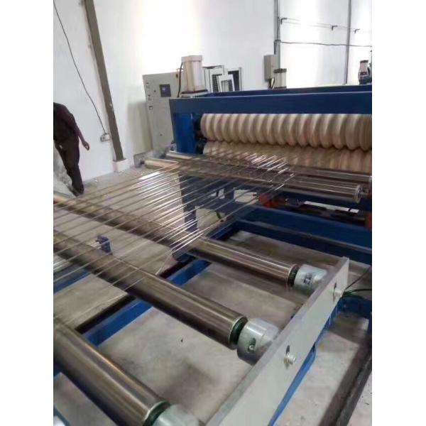Quality Twin Screw Roofing Sheet Making Machine With PET Flakes Material High Efficient for sale