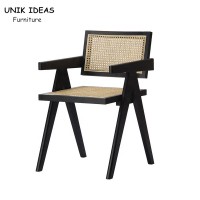 Quality Living Room Nordic Dining Chair 51*56*80CM Woven Rattan Solid Wood for sale