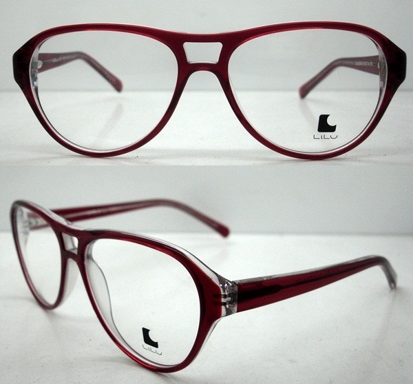 Quality Cool Ladies Retro Large Eyeglasses Frames , Acetate Eyewear Frame for sale