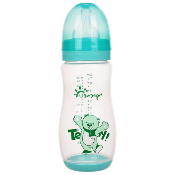 Quality 110℃~120℃ PP Arc 12oz 330ml Baby Nipple Bottle for sale
