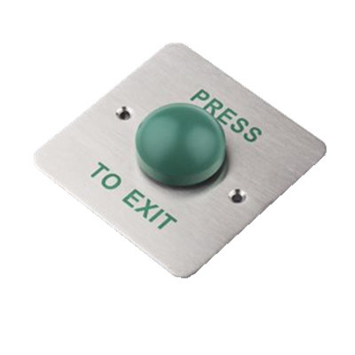 Quality Dome Emergency Exit Push Button Stainess Less With Green Slikprinting for sale