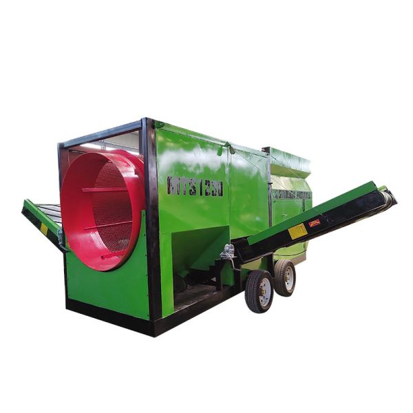 Quality Highly Portable Automatic Trommel Screen Drum Sieve Separator for Soil Topsoil Sifting for sale
