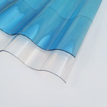 Quality 6mm 8mm Polycarbonate Corrugated Sheet Ultra Strong UV Protection for sale