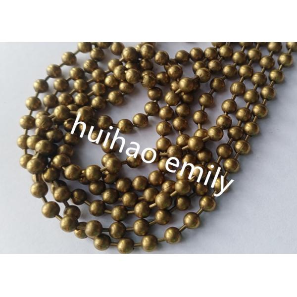 Quality 5mm Fireproof Steel Ball Bead Chain Curtain For Internal Partition for sale