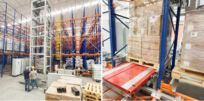 Four-Way Shuttle Pallet ASRS Room Temperature Warehouse Automatic Storage and Retrieval System Radio Shuttle Racking