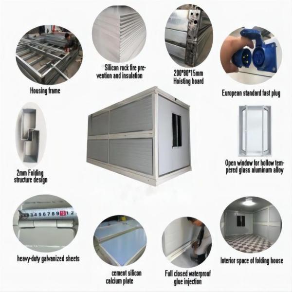Quality Compact Foldable Container House for Hospital Construction Site Direct Wholesal for sale