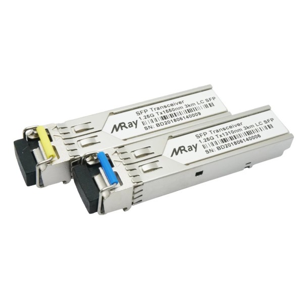 Quality 1.25G SFP Transceiver Modules BX 1310nm FP laser transmitter For FTTO Network for sale