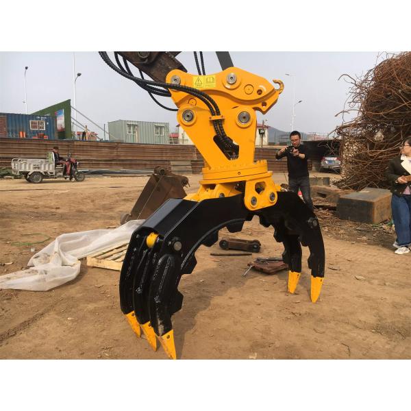 Quality Q355B High-Quality 47'' Excavator Hydraulic Ratating Grapple Customizable Color for sale